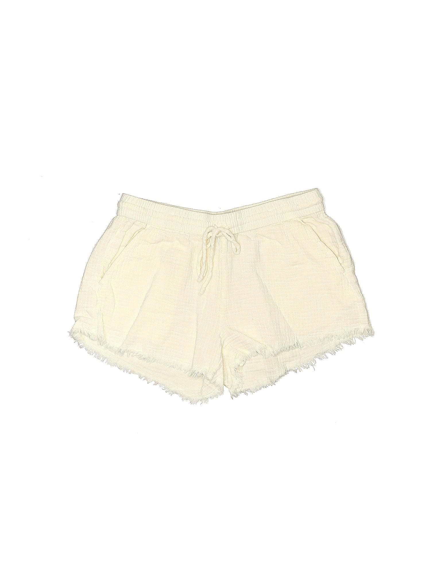 Aerie 100% Cotton Solid Ivory Shorts Size S - 56% off | thredUP