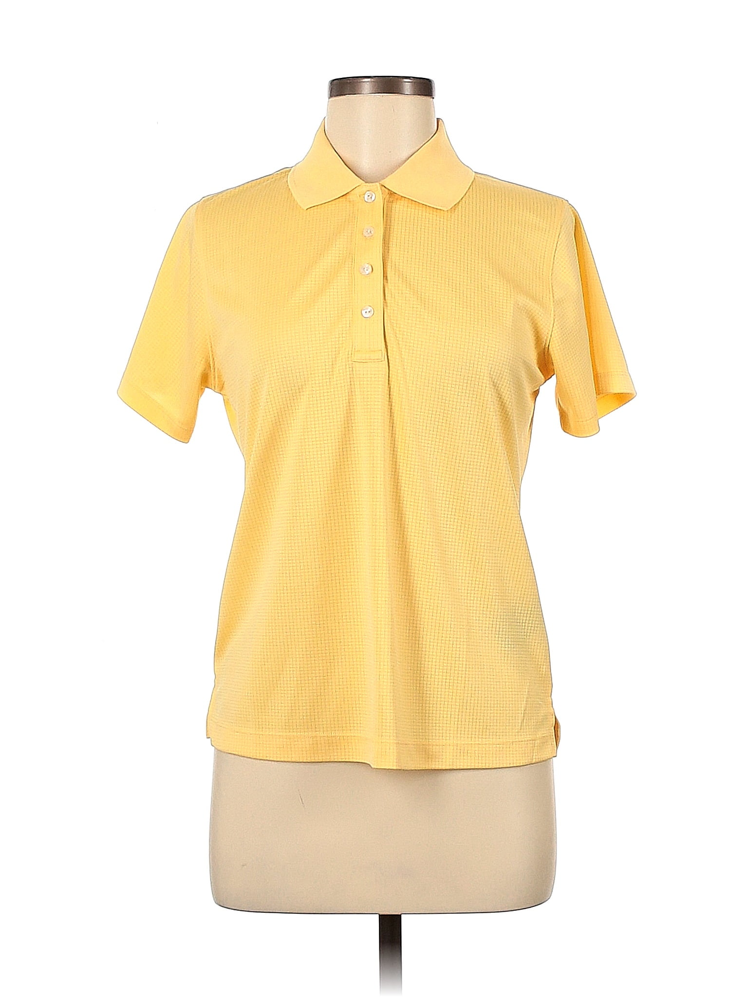 Pebble Beach 100% Polyester Yellow Long Sleeve Polo Size M - 52% off ...
