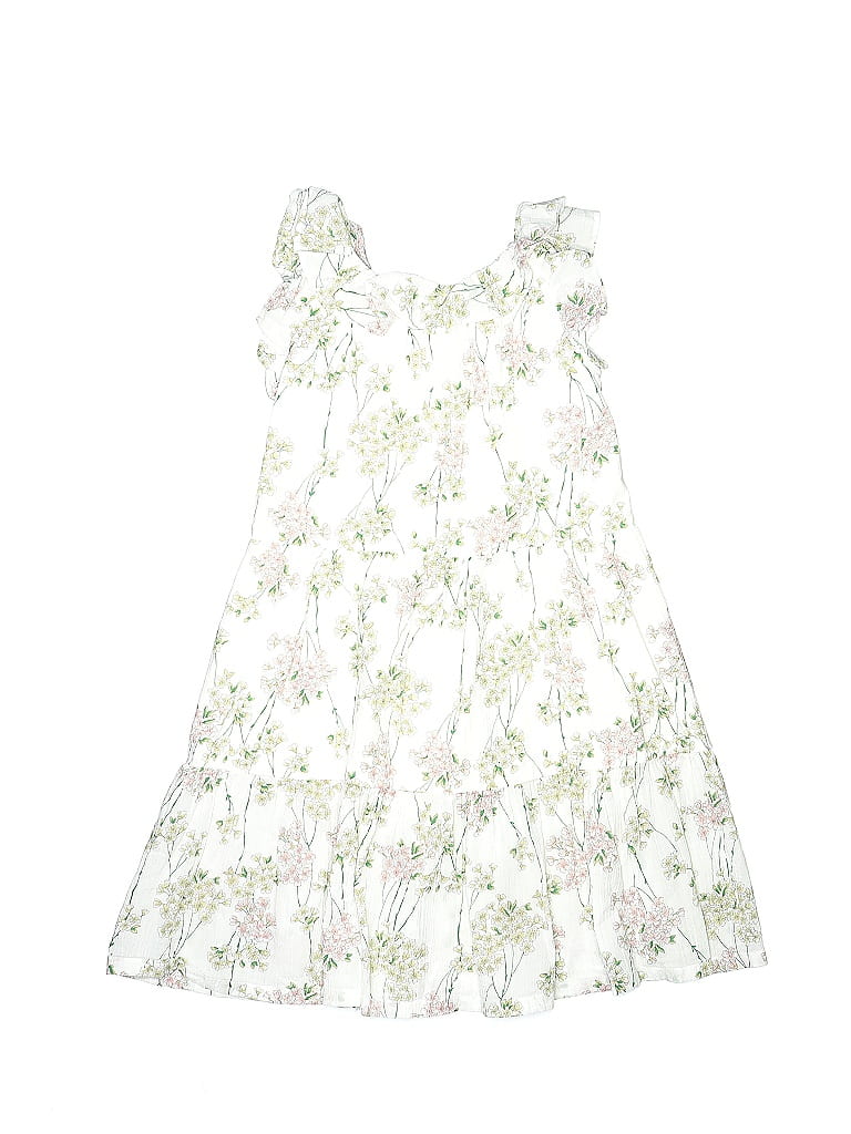 Bon Bon 100% Cotton Floral White Dress Size 8 - 78% off | thredUP