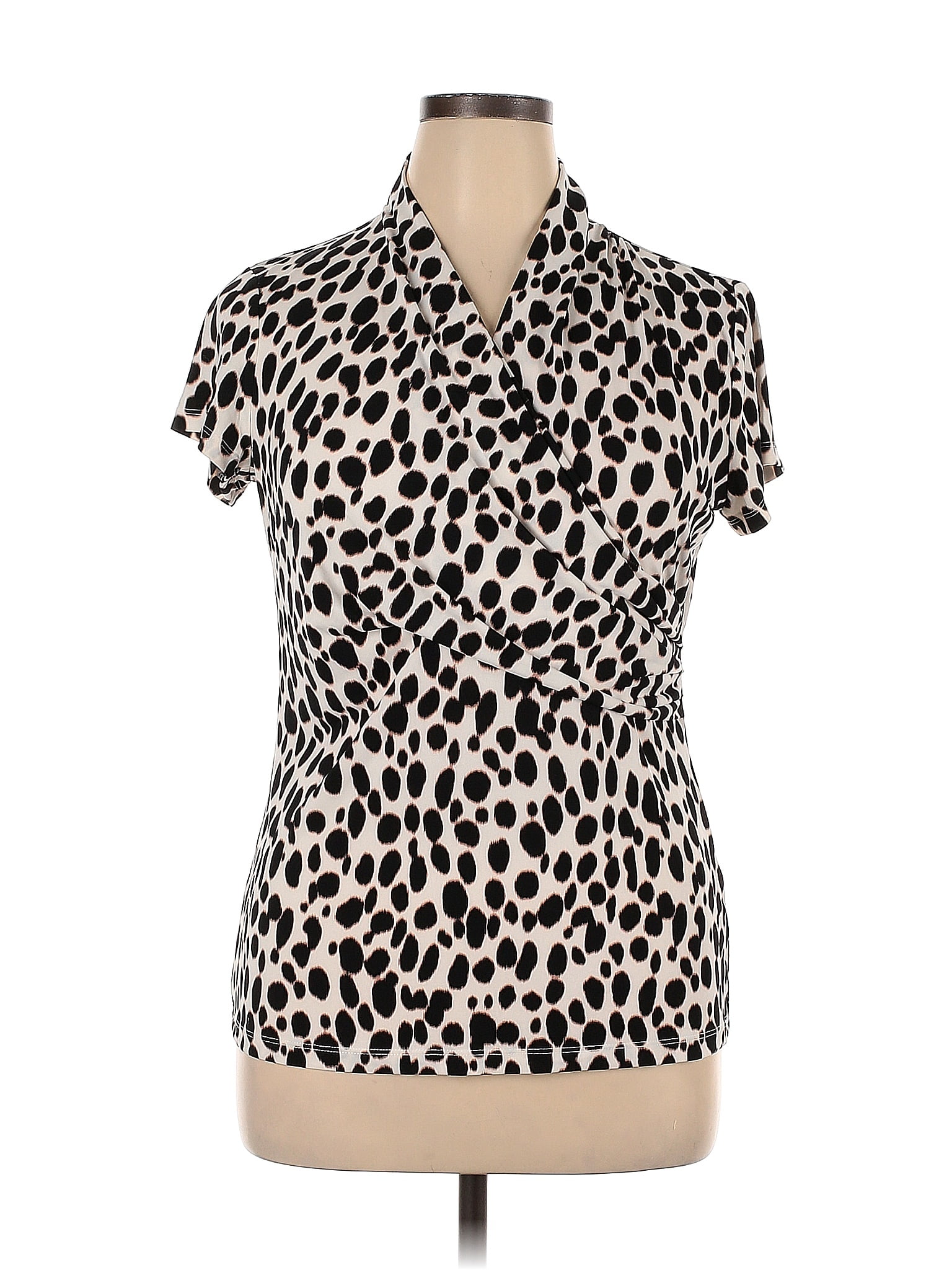 DKNY Multi Color Ivory Short Sleeve Top Size XL - 70% off | thredUP DKNY Multi Color Ivory Short Sleeve Top Size XL - 70% off | thredUP