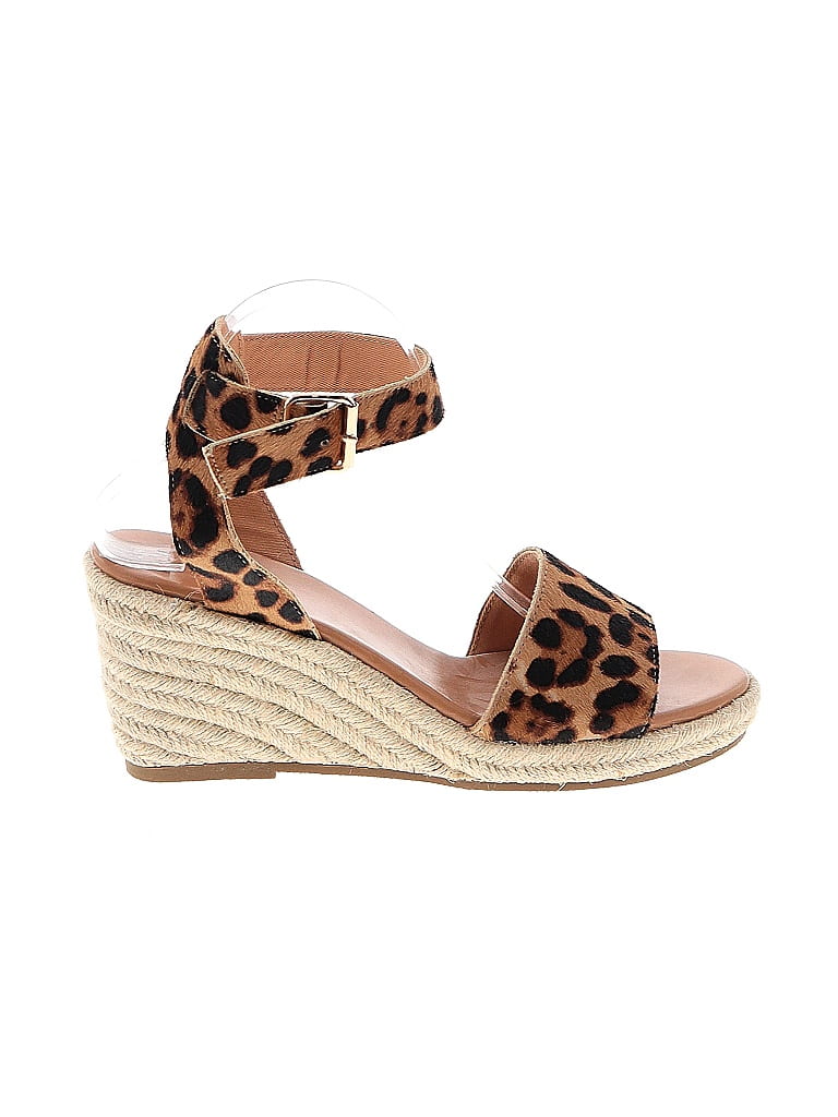 J.Crew Factory Store Leopard Print Multi Color Tan Wedges Size 9 - 72% ...