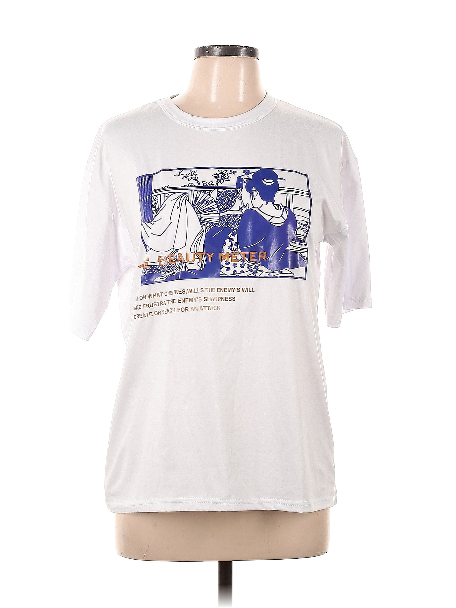 Unbranded Graphic White Short Sleeve T-Shirt Size M - 44% off | ThredUp