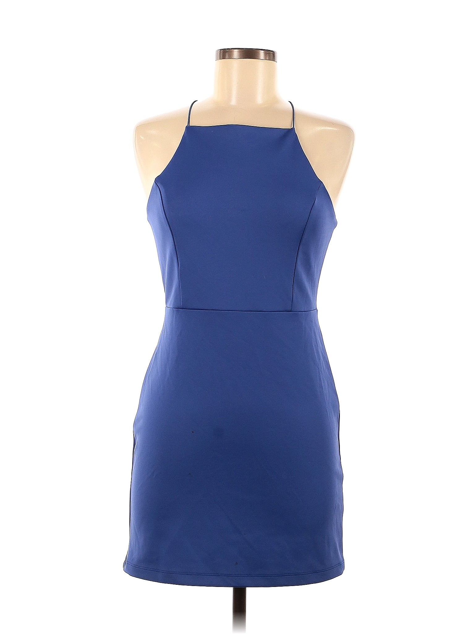 Sparkle & Fade Solid Blue Cocktail Dress Size M - 64% off | thredUP