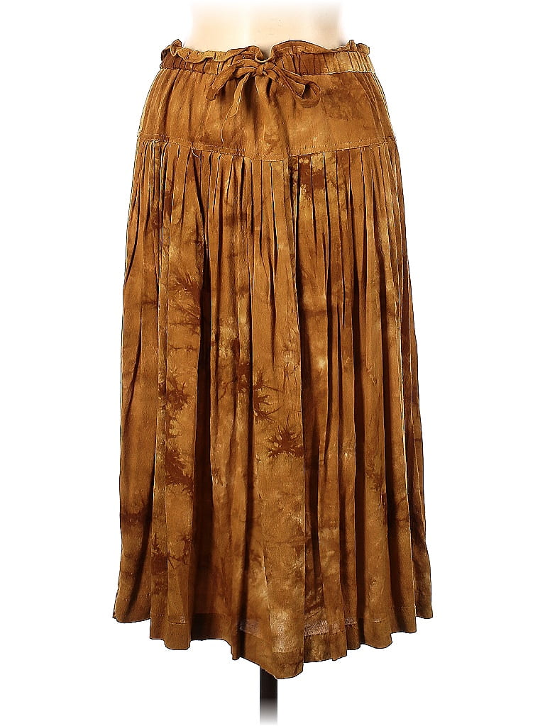 Madewell 100 Viscose Floral Brown Casual Skirt Size M 63 Off Thredup