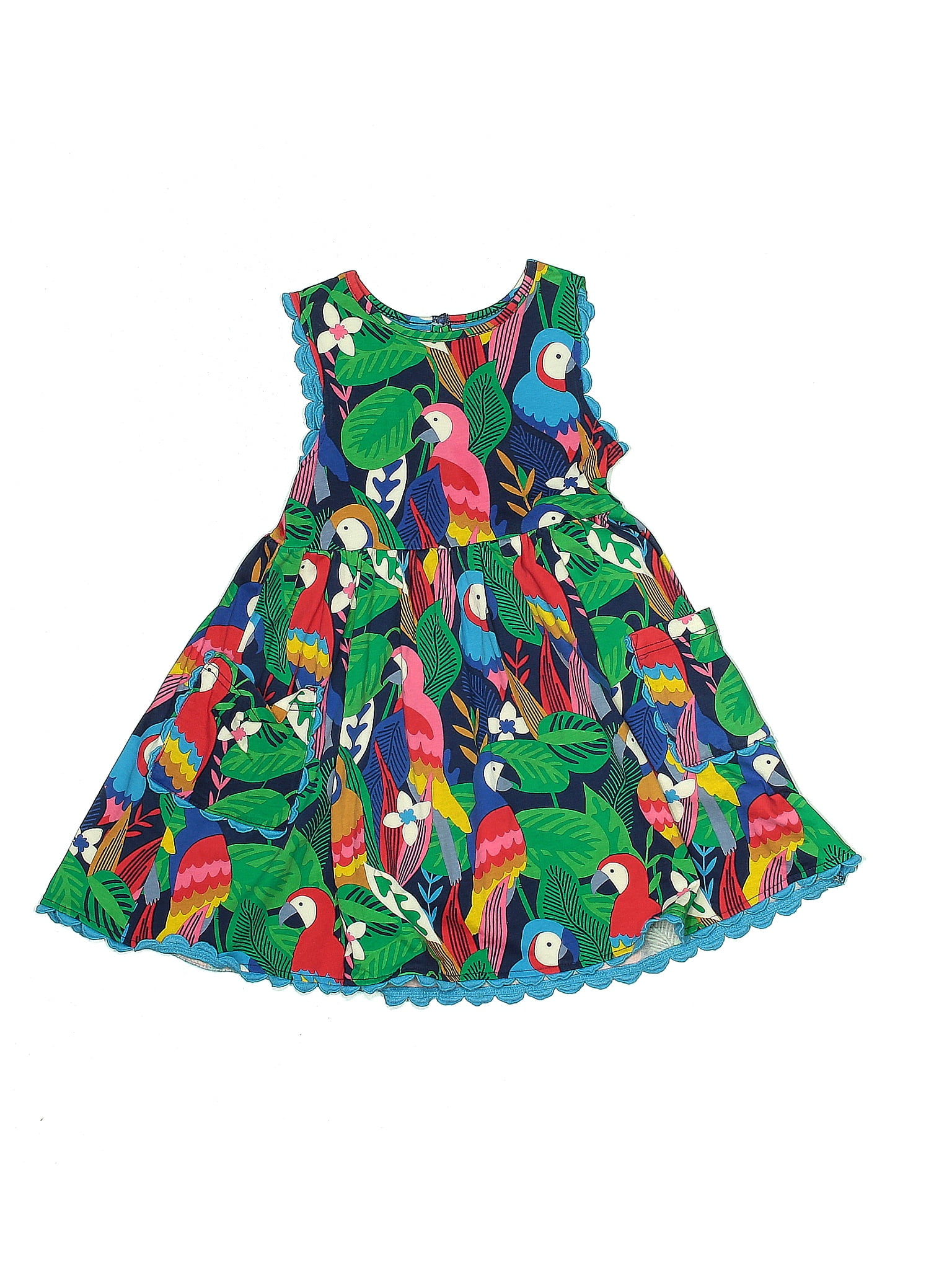 Mini Boden Floral Green Dress Size 5 - 6 - 39% off | thredUP