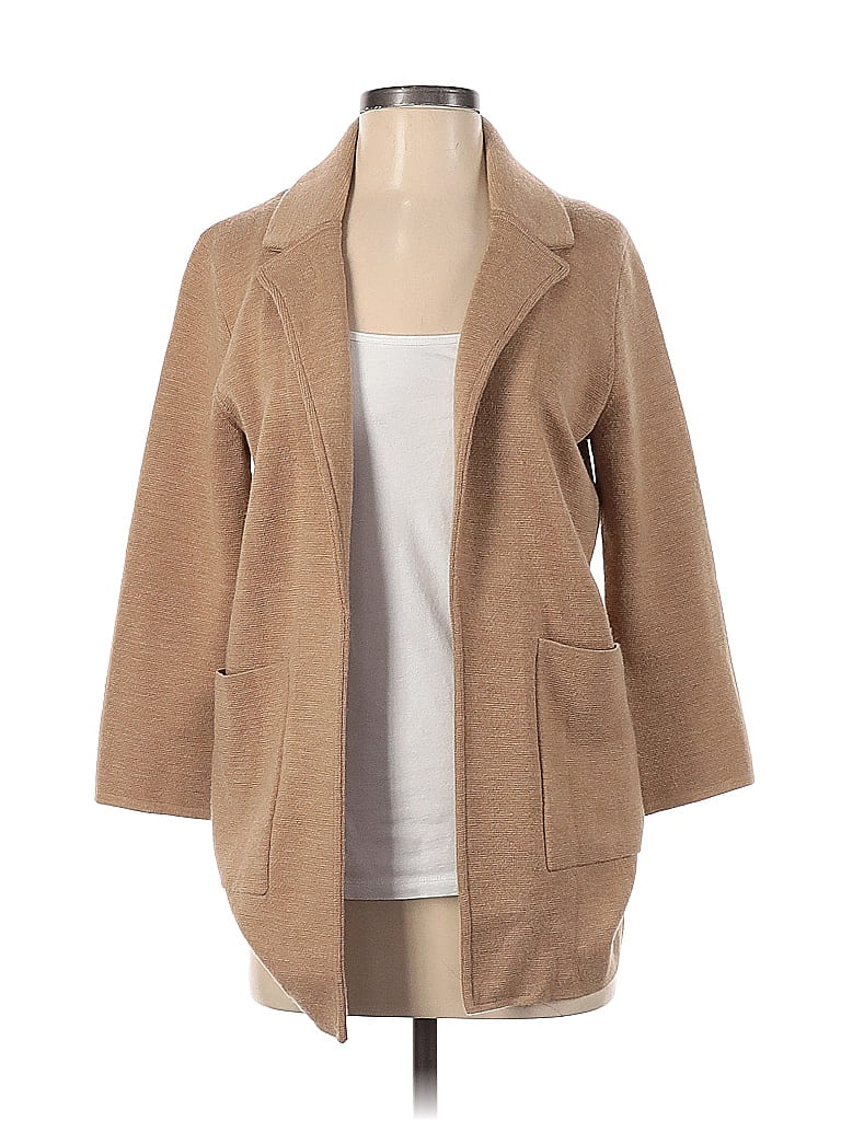 J.Crew 100% Merino Wool Color Block Solid Tan Cardigan Size XS - 62% ...