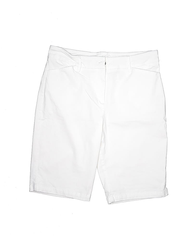 Ruby Rd. Solid White Shorts Size 14 - 56% off | thredUP