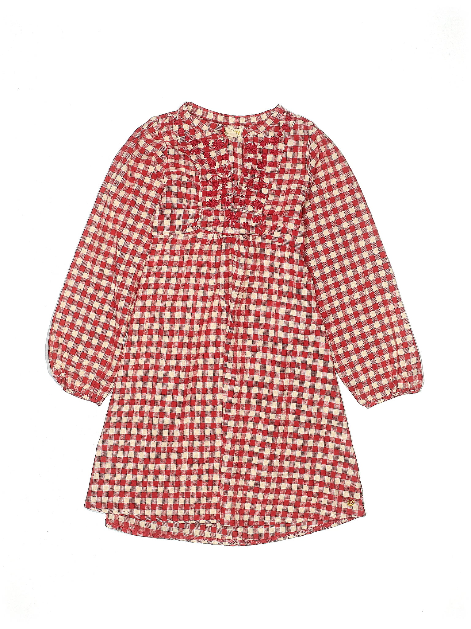 Pink Chicken Checkered-gingham Red Dress Size 12 - 62% off | thredUP