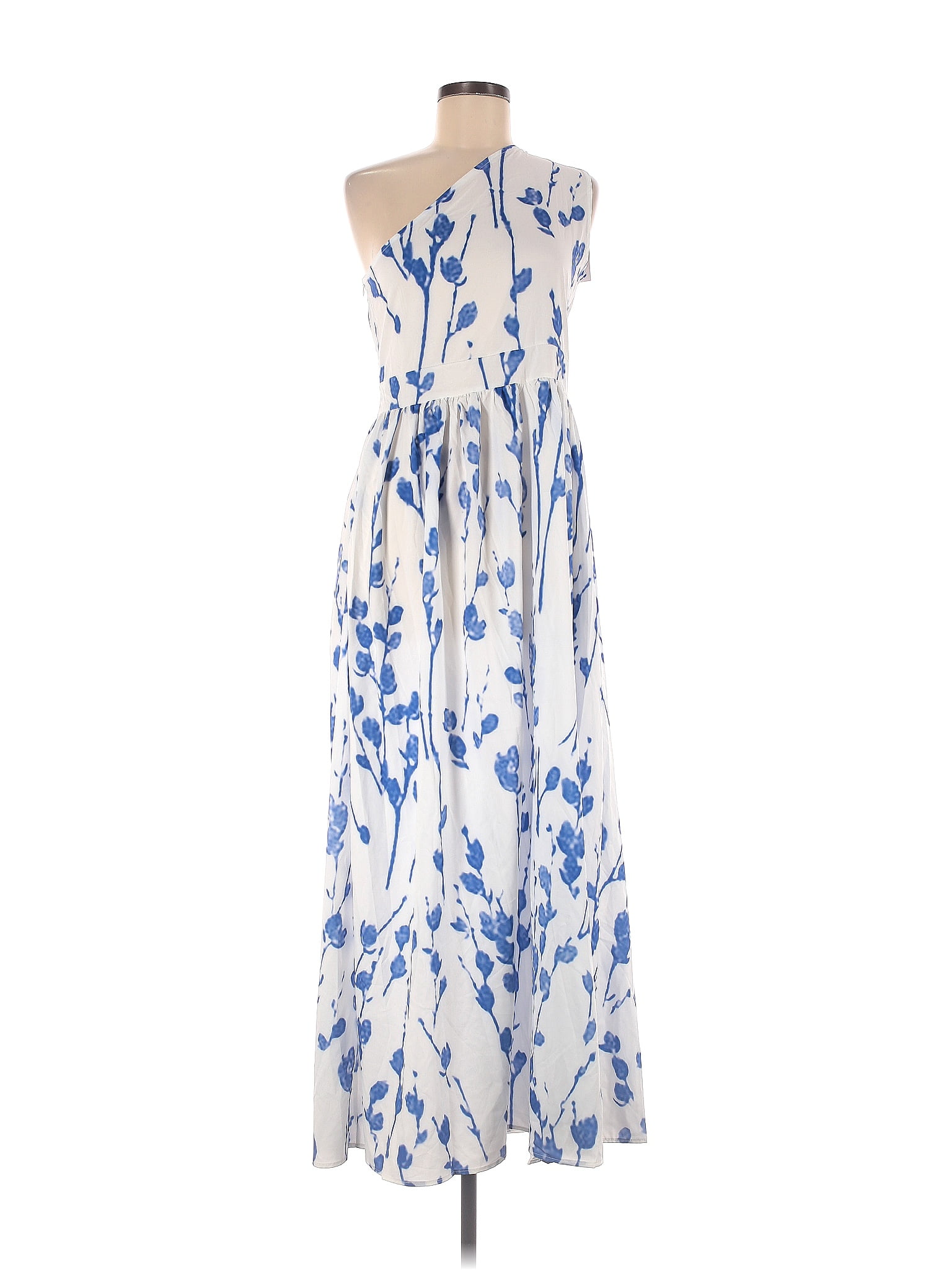 Unbranded Floral Blue Casual Dress Size M 47 Off Thredup