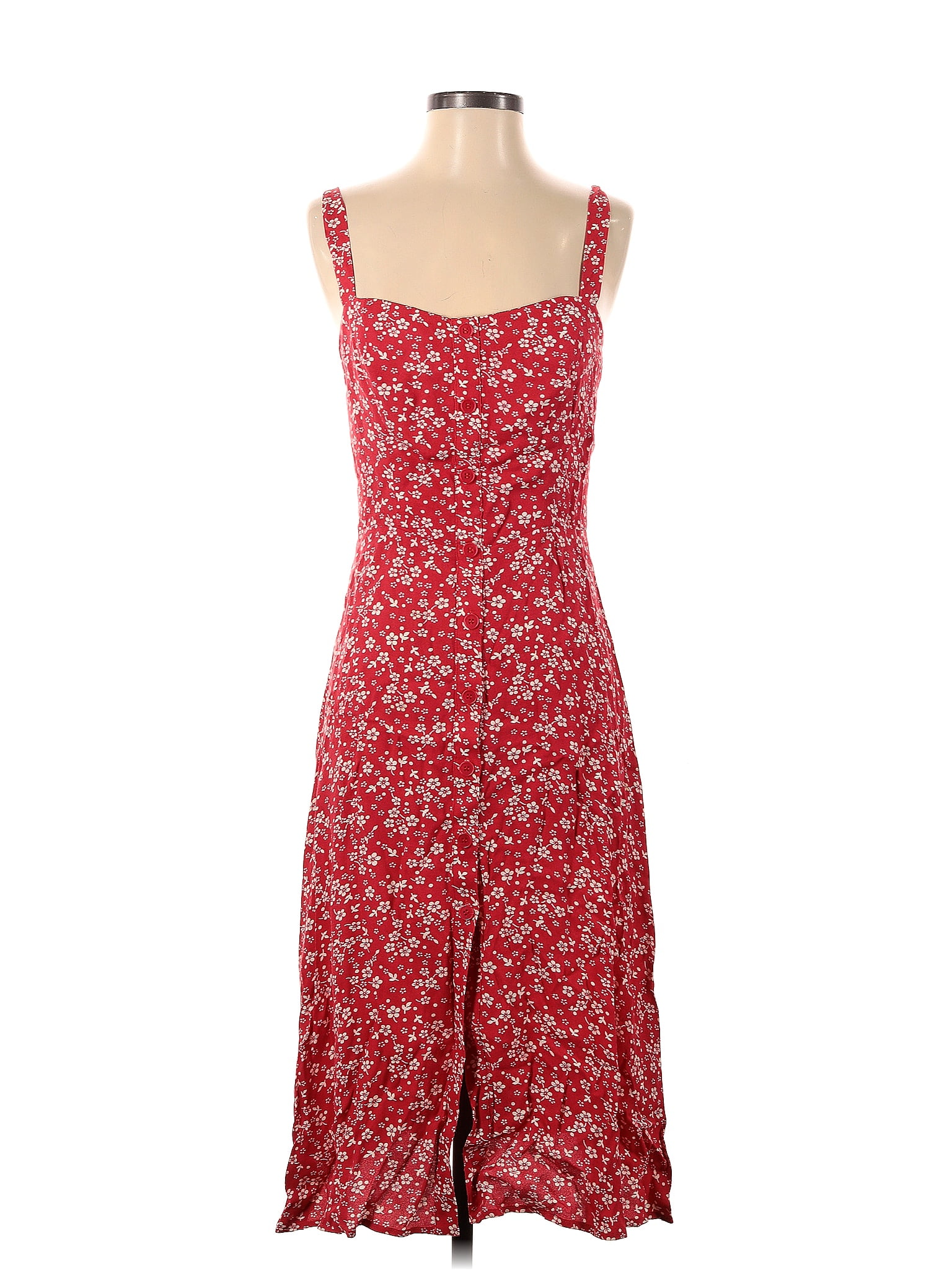 Reformation Floral Red Casual Dress Size 4 - 62% off | thredUP