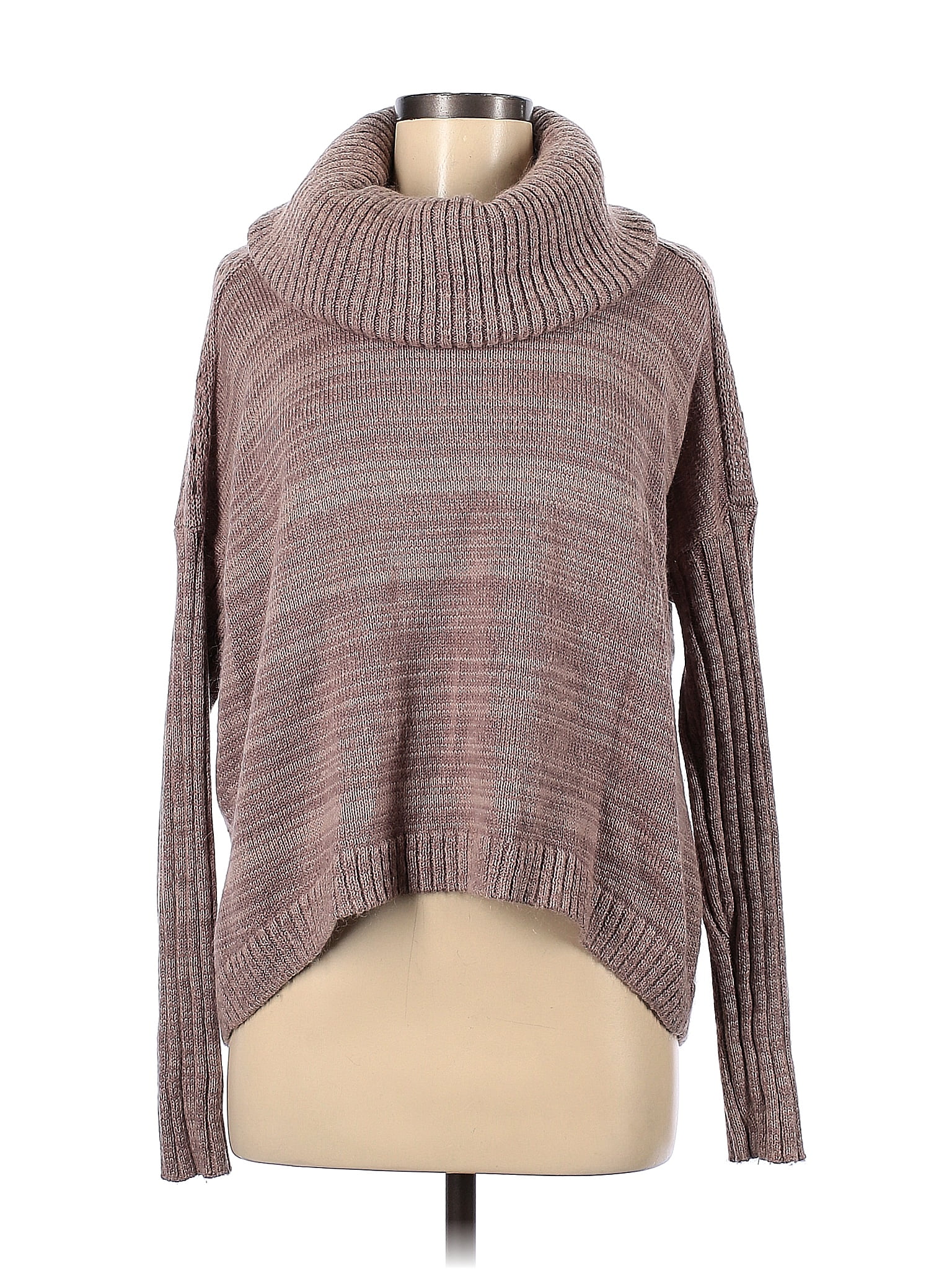 Moda International Color Block Solid Brown Pullover Sweater Size M - 58 ...