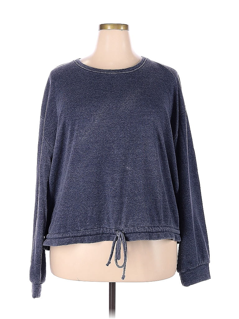 Crown & Ivy 100% Polyester Blue Pullover Sweater Size XXL - 58% off ...