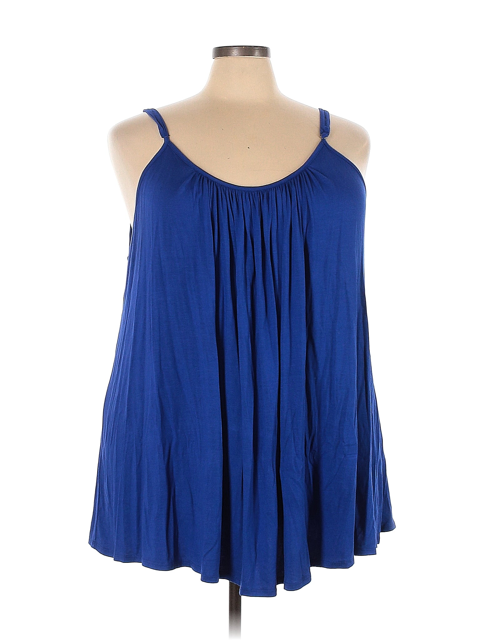 Swak Blue Tank Top Size 5X (Plus) - 53% off | ThredUp