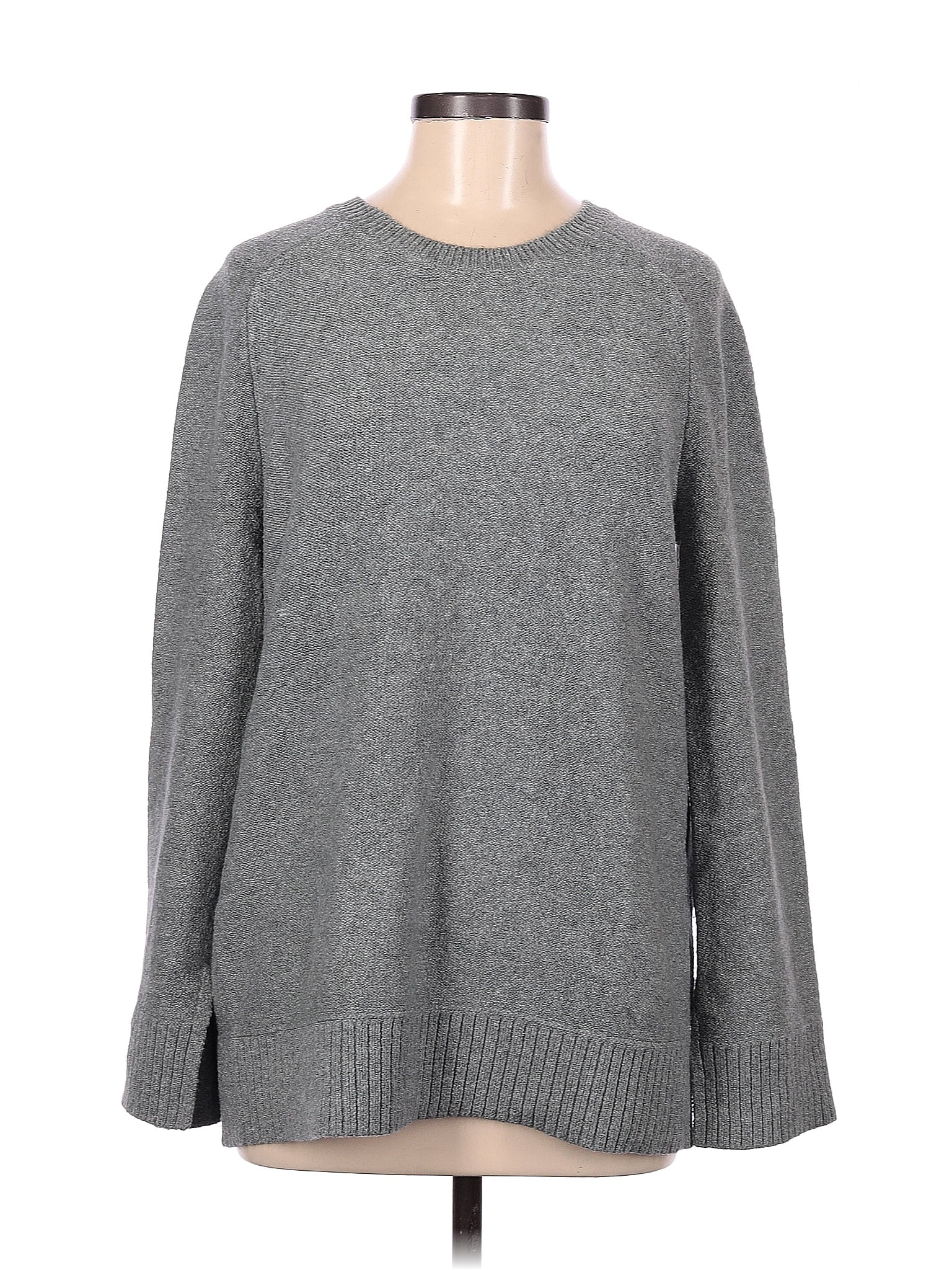 Lou & Grey Color Block Marled Gray Pullover Sweater Size M - 72% off ...