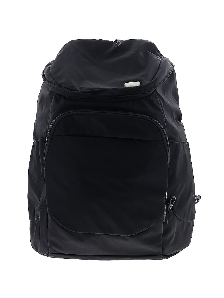 Pacsafe 100% Polyethylene Solid Black Backpack One Size - 41% off | thredUP