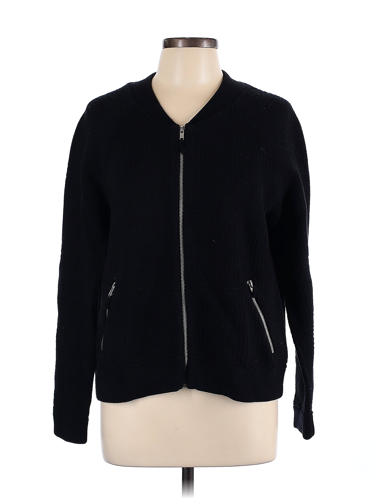 Moth Solid Black Jacket Size L - 71% off | ThredUp
