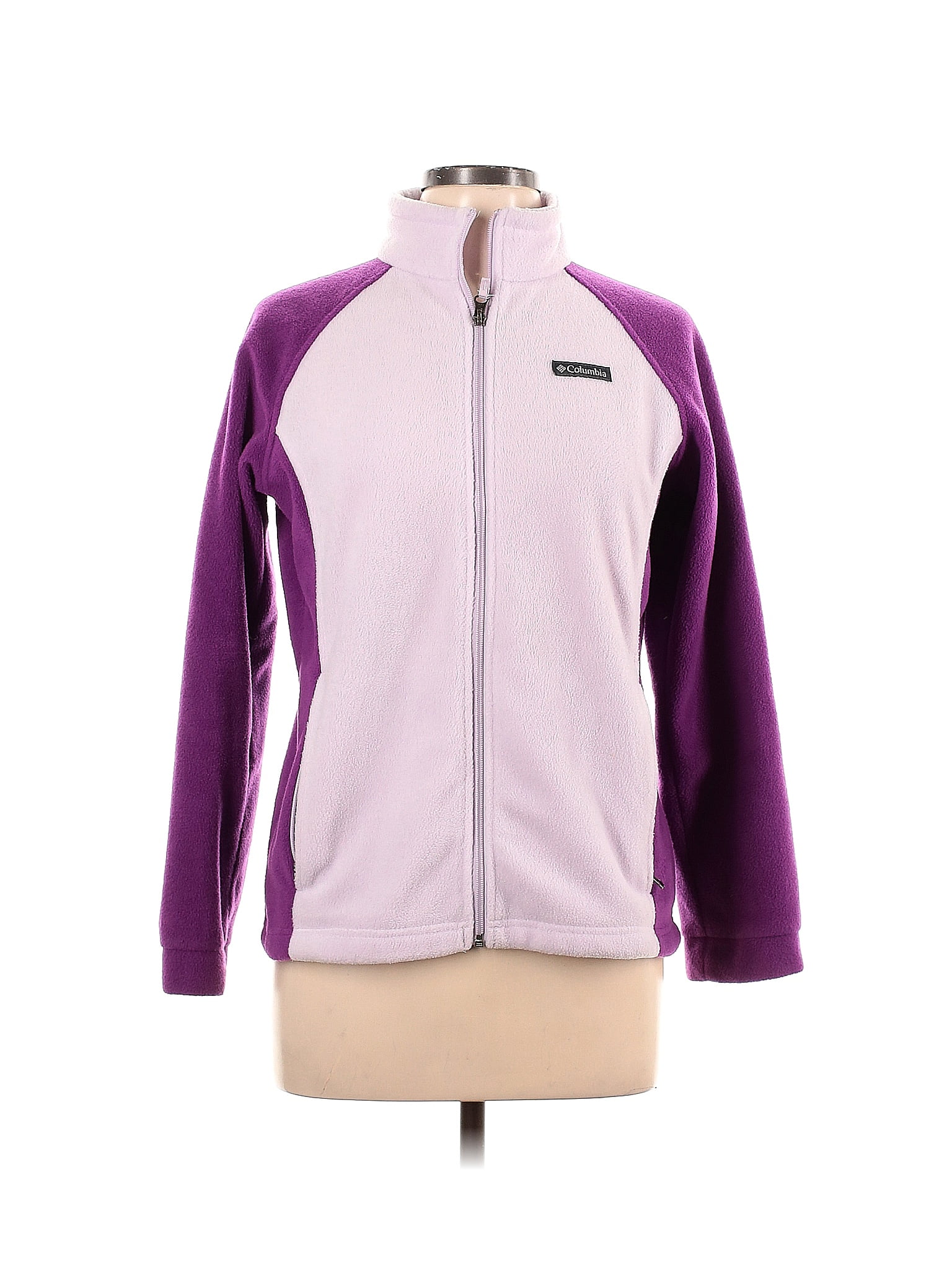 Columbia 100% Polyester Solid Multi Color Purple Fleece Size XL - 60% ...