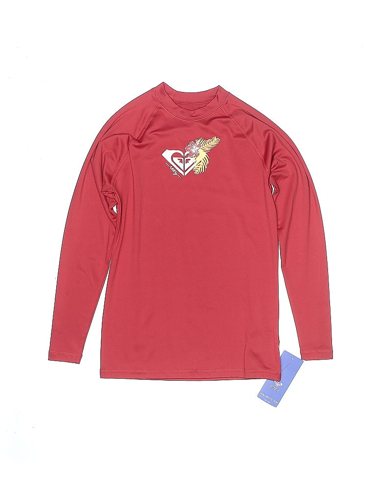 Roxy Red Rash Guard Size L - 51% off | thredUP