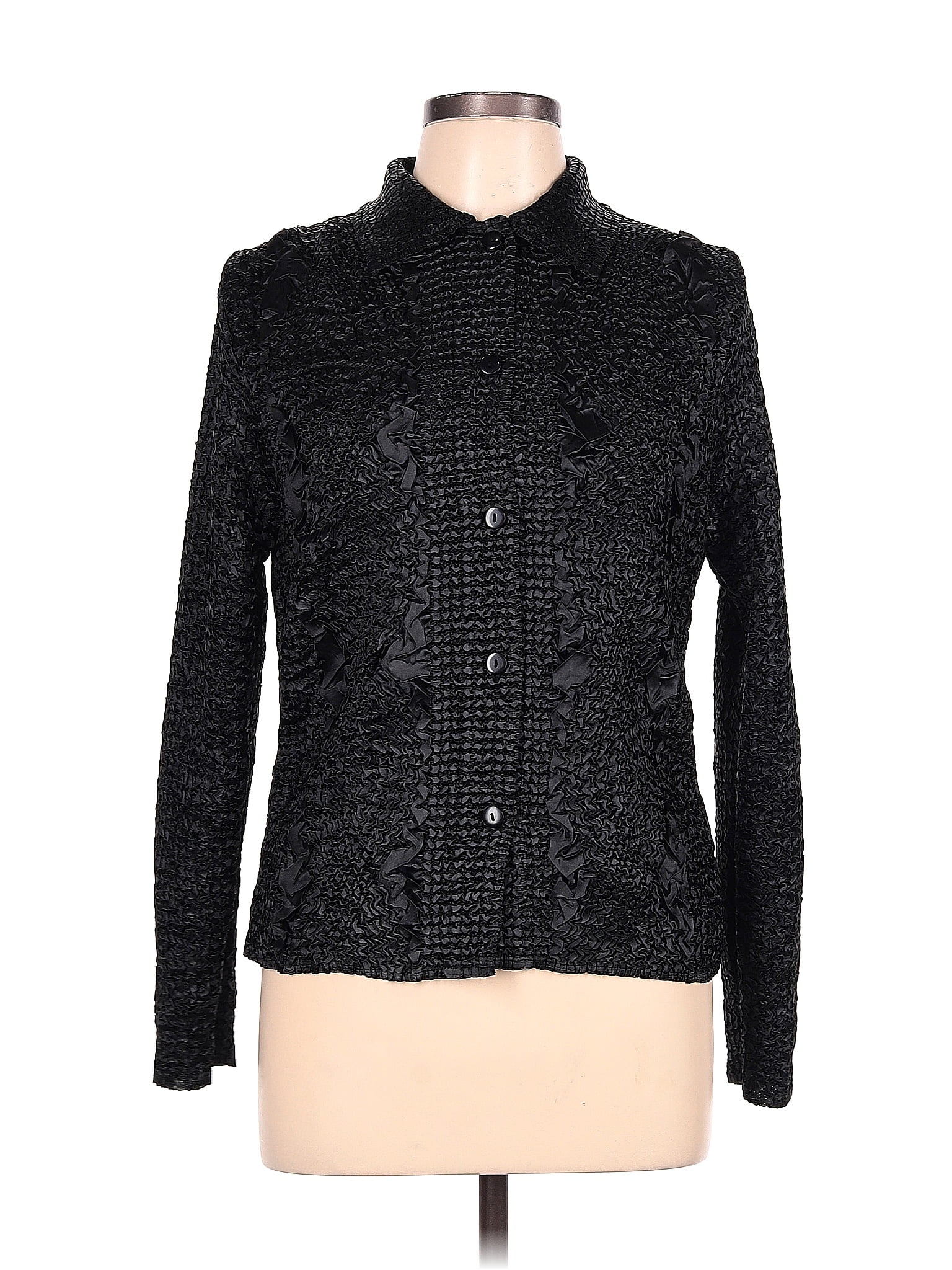 Persona 100% Polyester Black Jacket Size 12 (M) - 82% off | thredUP