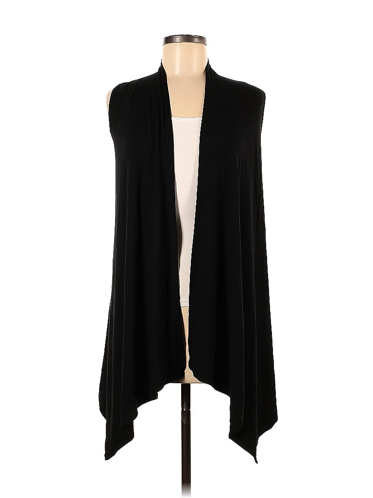 Popana Solid Black Kimono Size S - 57% off | thredUP