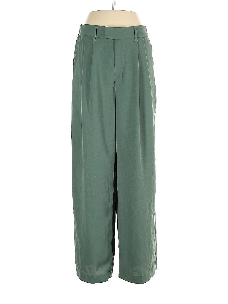 A New Day 100% Polyester Green Dress Pants Size 8 - 50% off | ThredUp