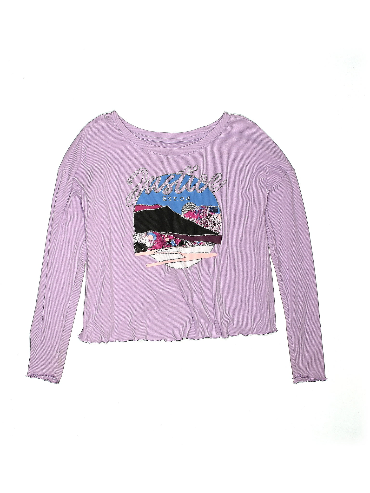 Justice Lavender Purple Long Sleeve T-Shirt Size 12 - 14 - 56% off ...