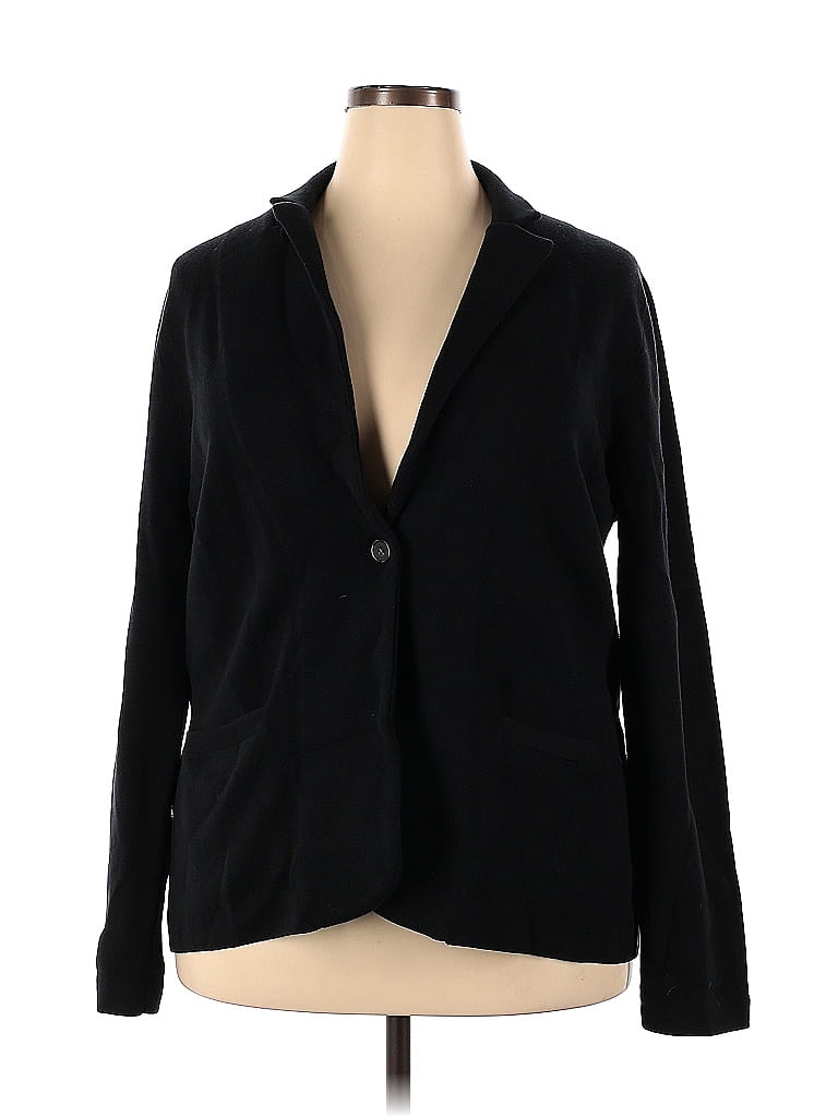 J.Crew Factory Store 100% Cotton Solid Black Blazer Size XXL - 78% off | thredUP