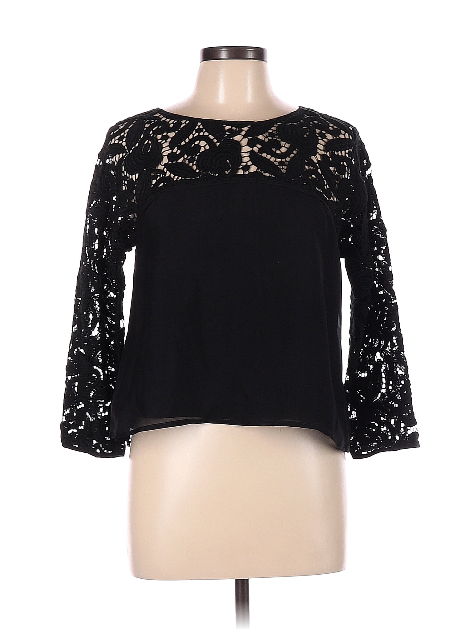 Hoss Intropia Black Long Sleeve Blouse Size 44 (FR) - 82% off | ThredUp