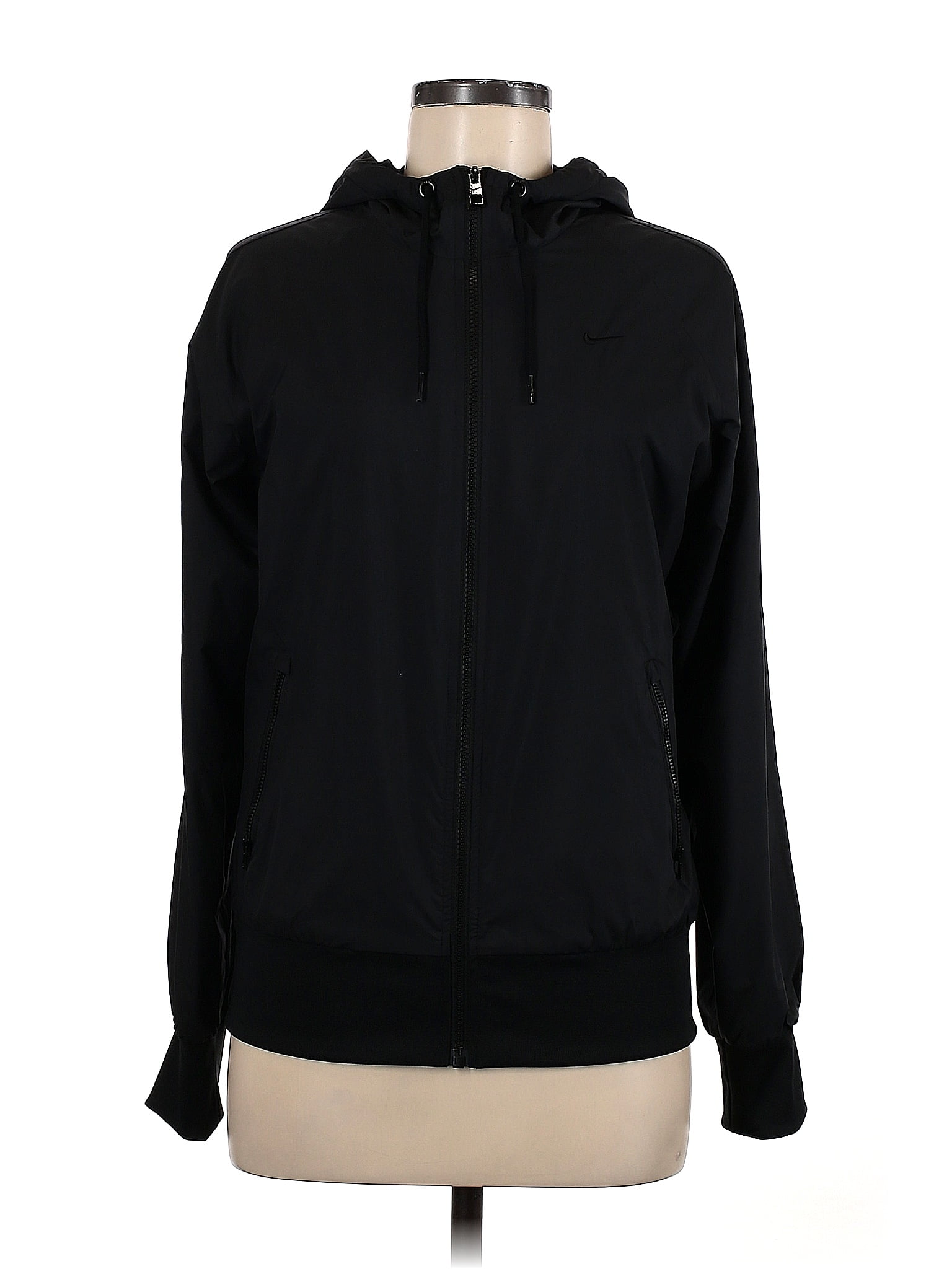 Nike 100% Polyester Black Track Jacket Size M - 66% off | ThredUp