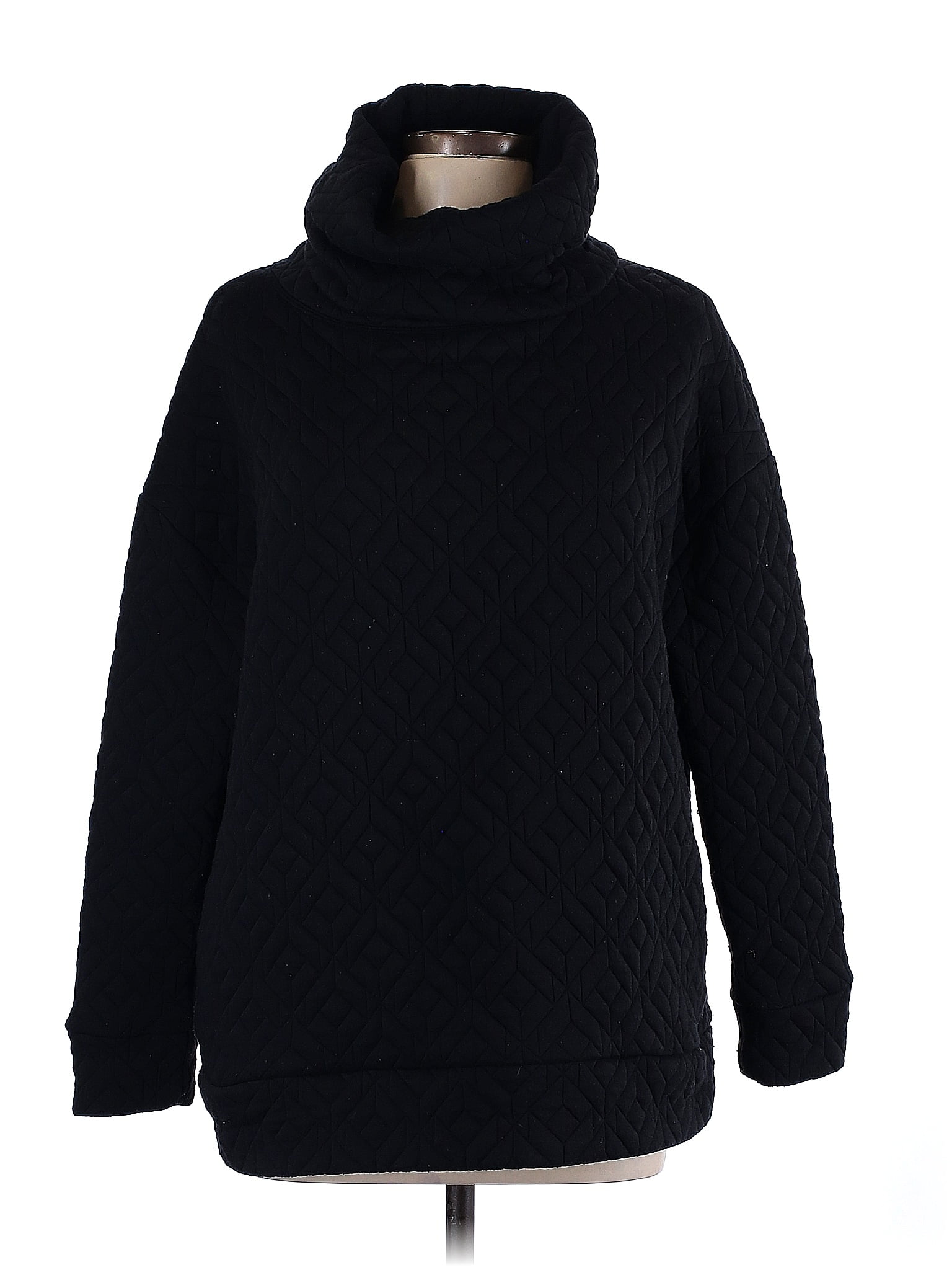 Gap Fit Color Block Solid Black Pullover Sweater Size M 57 Off Thredup