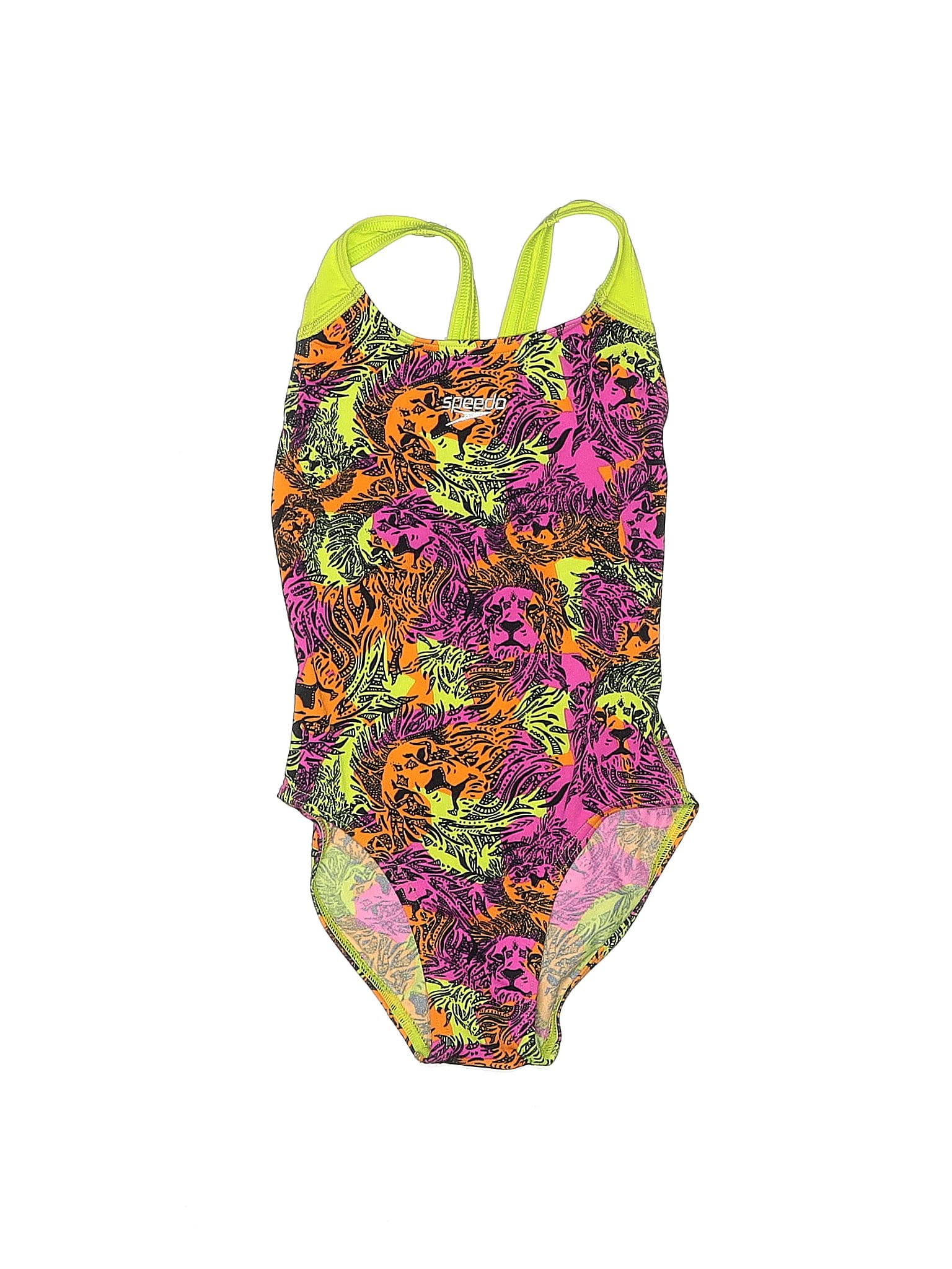 Speedo Floral Yellow One Piece Swimsuit Size 6 - 40% off | thredUP
