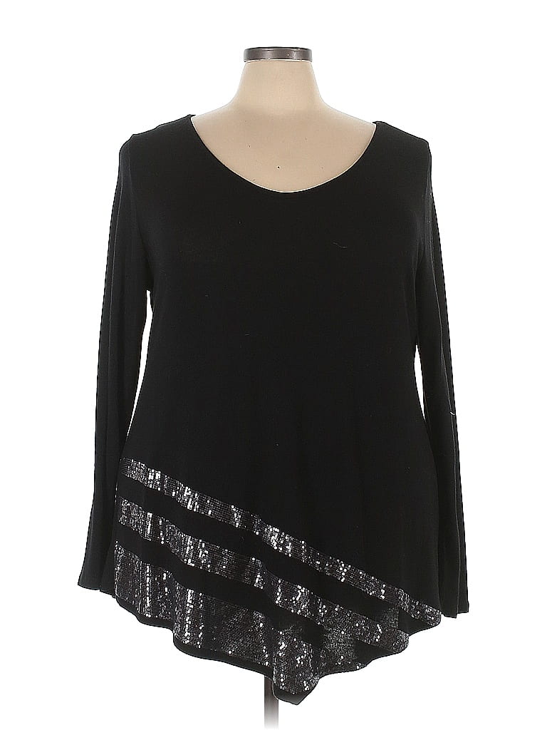 Belldini Black Long Sleeve Top Size 3X (Plus) - 58% off | ThredUp