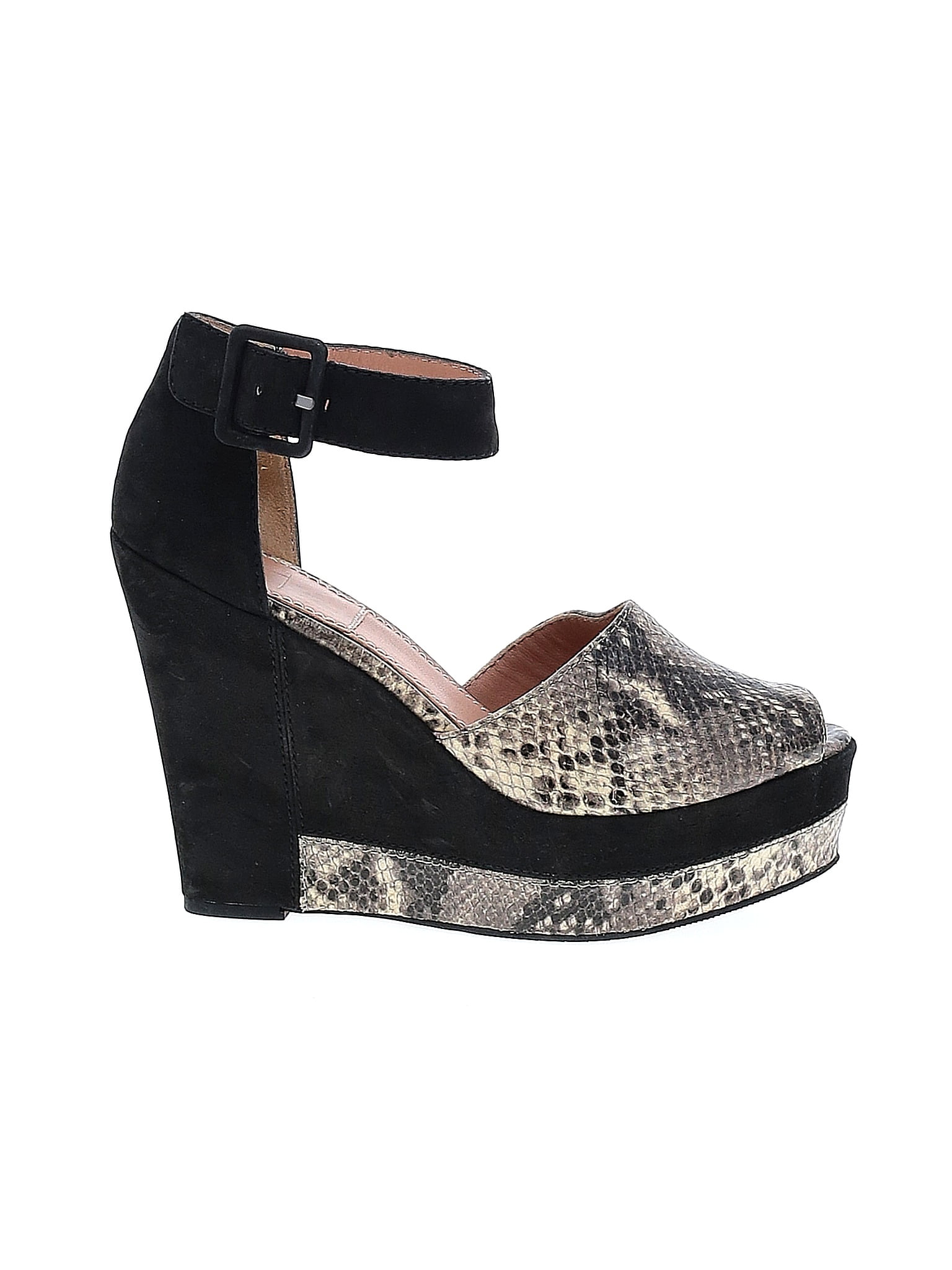 Bacio 61 Snake Print Multi Color Black Wedges Size 10 - 73% off | thredUP