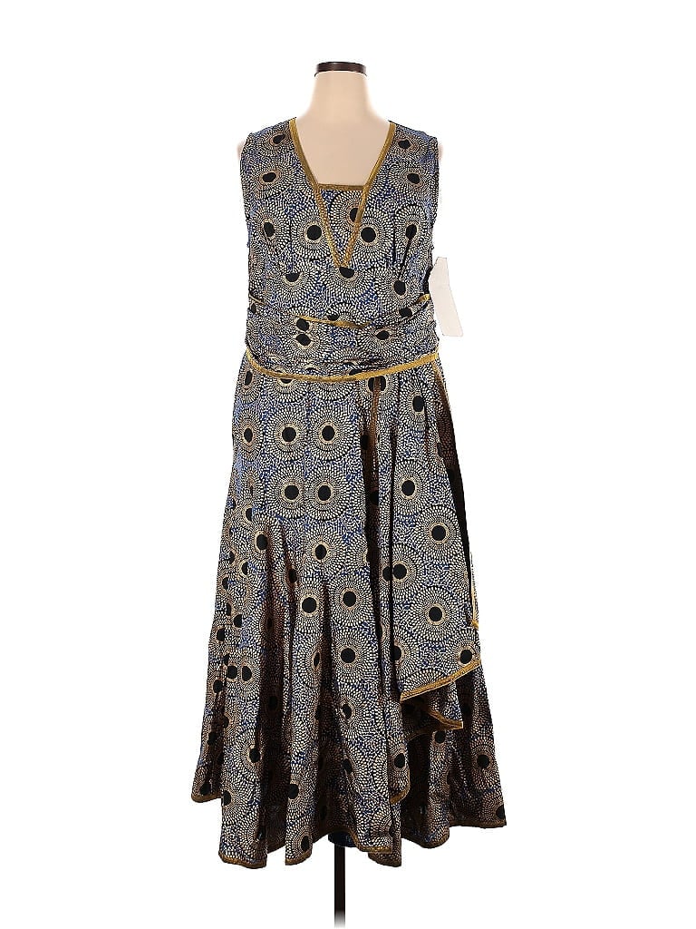 ASHRO 100% Rayon Multi Color Gray Casual Dress Size 20 (Plus) - 51% off ...