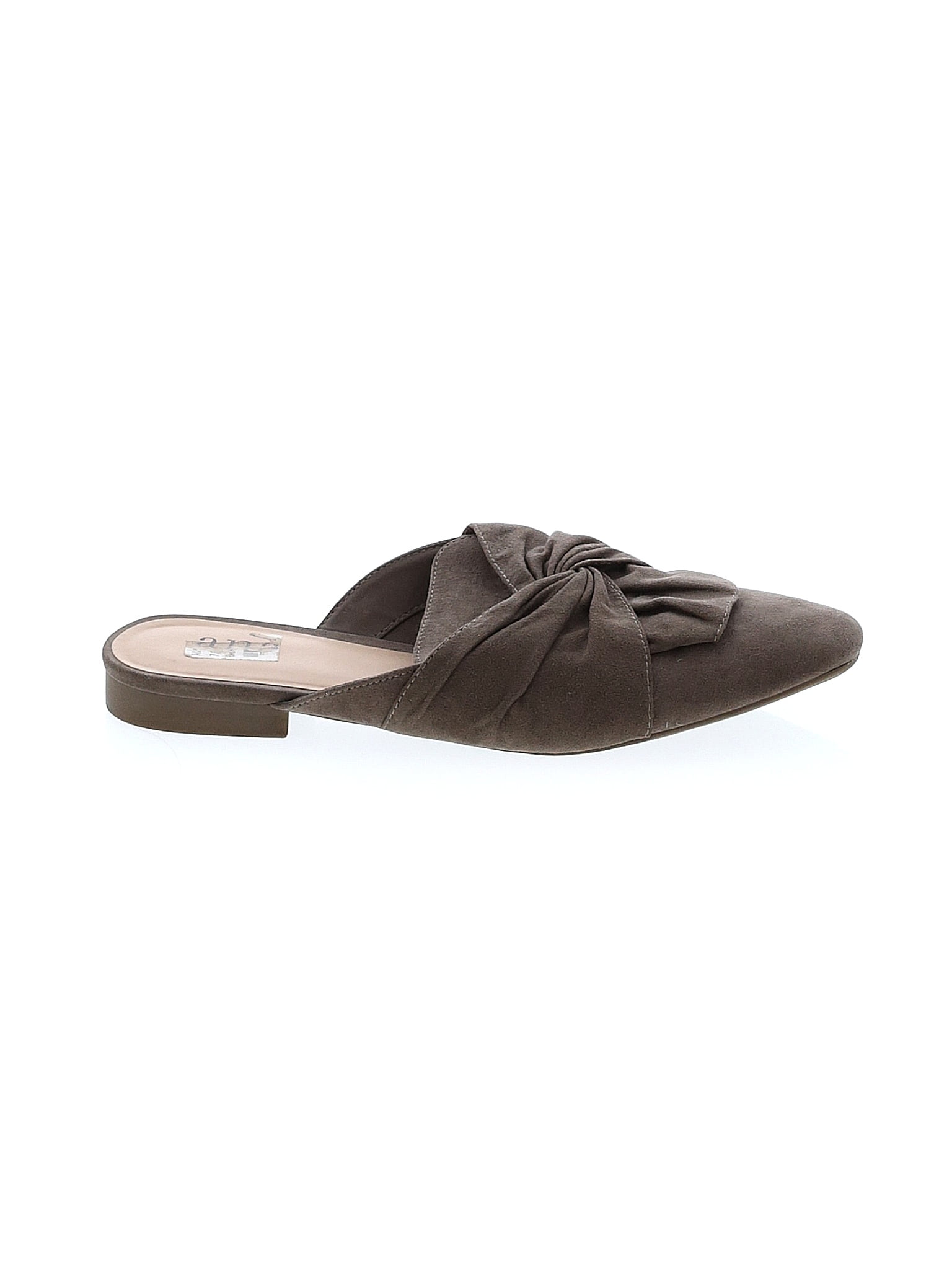 a.n.a. A New Approach Solid Brown Gray Mule/Clog Size 7 1/2 - 56% off ...