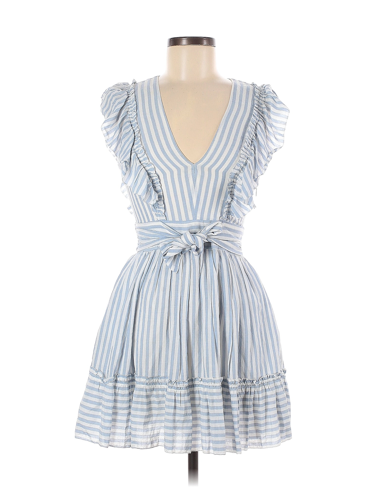 Saylor Stripes Multi Color Blue Casual Dress Size XS - 72% off | thredUP