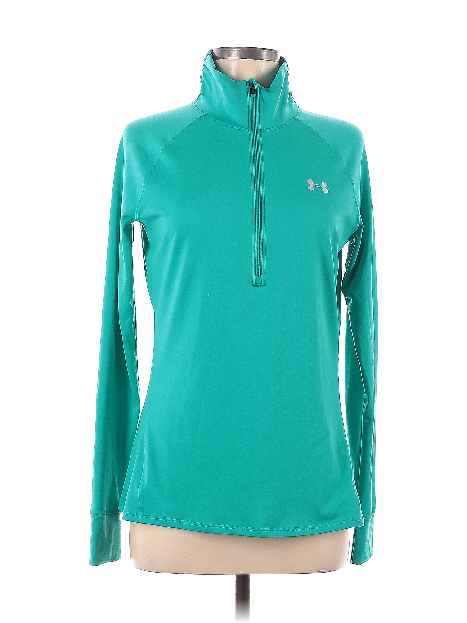 Under Armour 100% Polyester Teal Track Jacket Size M - 55% off | thredUP
