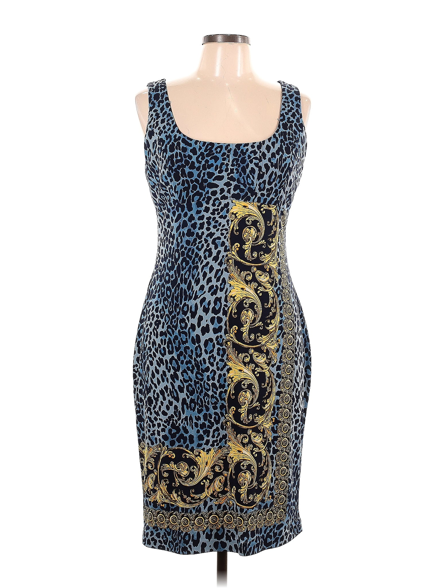 Cache Multi Color Blue Casual Dress Size 10 - 67% off | thredUP