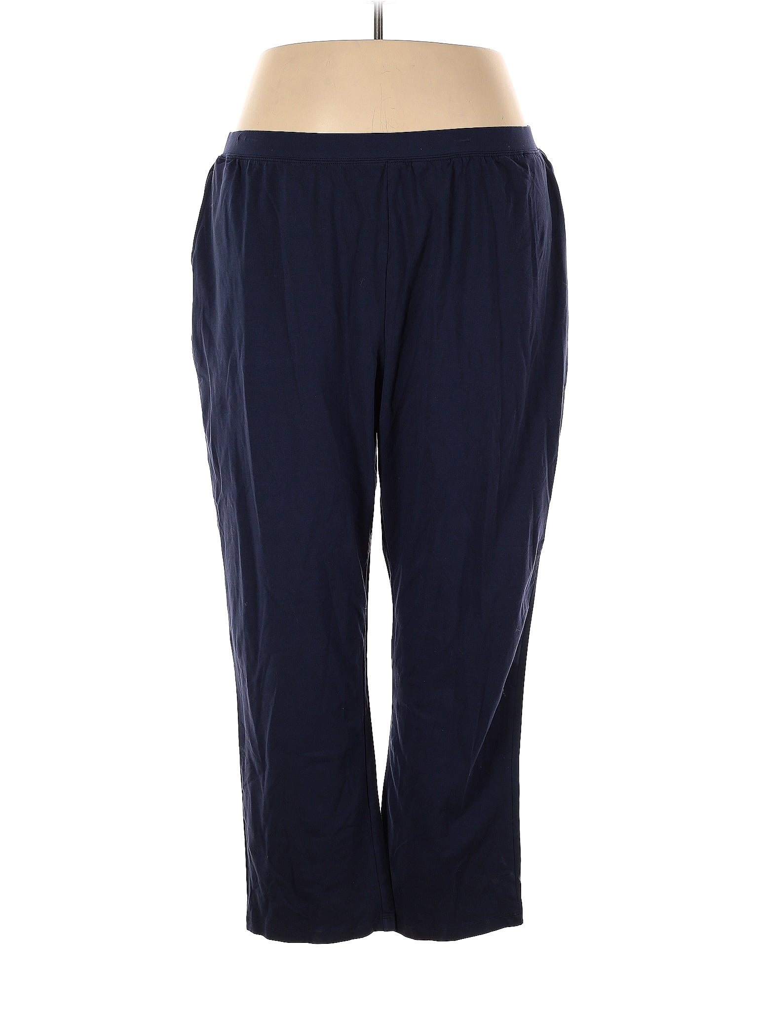 Catherines Solid Navy Blue Casual Pants Size 3X (Plus) - 62% off | thredUP