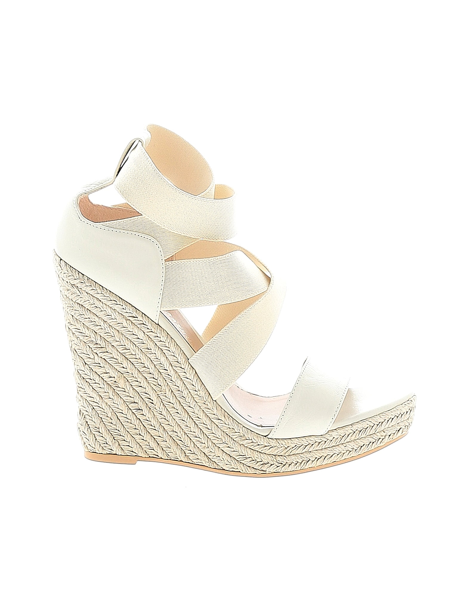 Assorted Brands Solid Ivory Wedges Size 38.5 (EU) - 62% off | thredUP