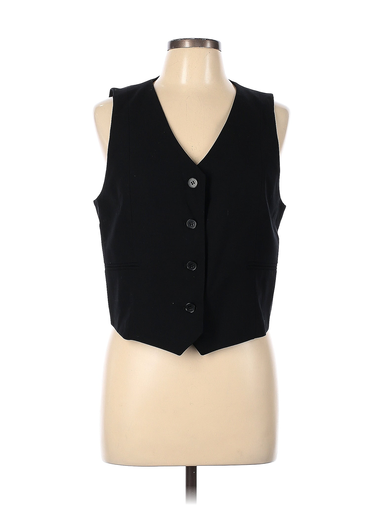Zara Solid Black Tuxedo Vest Size L - 54% off | thredUP