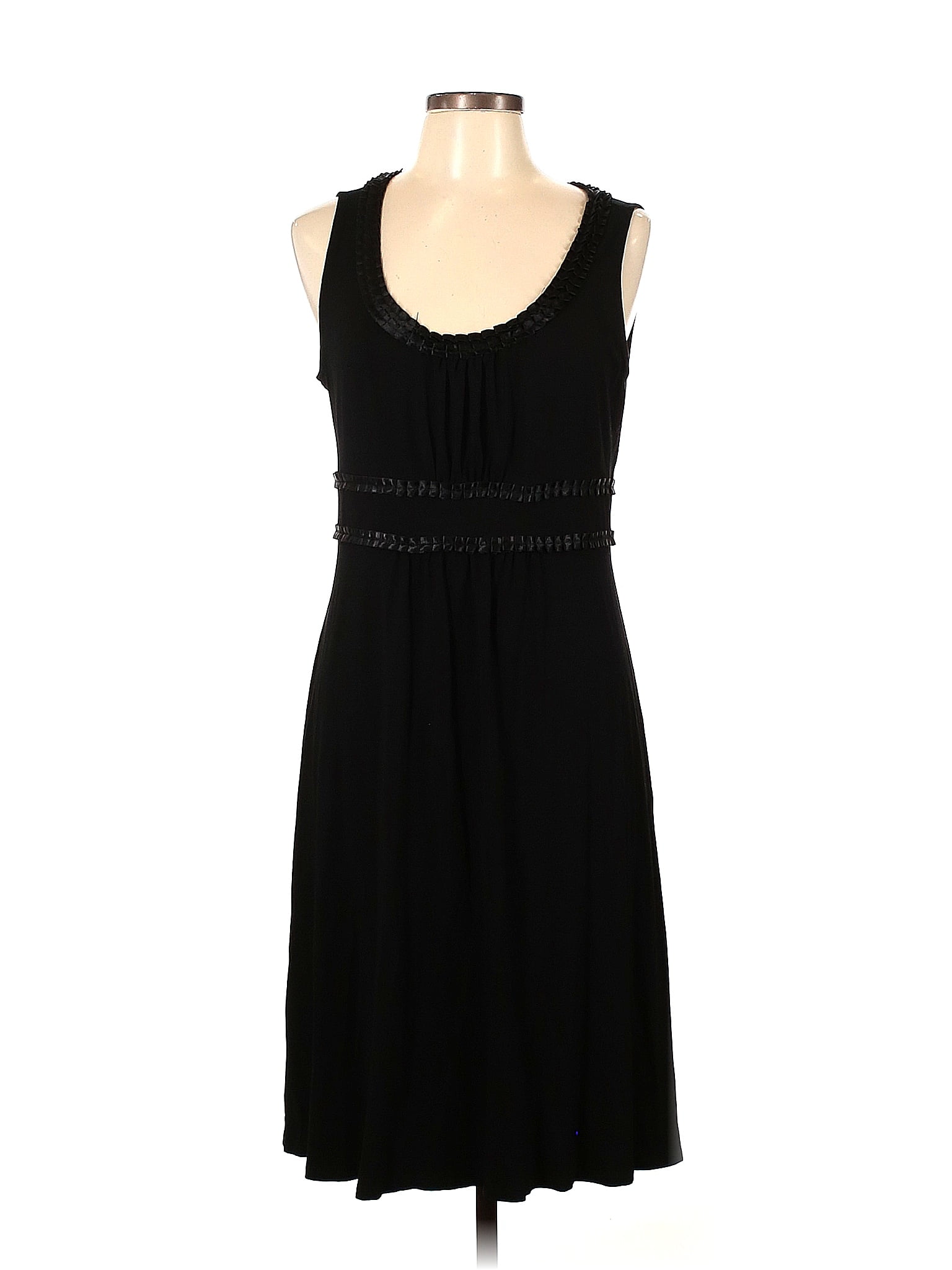 Alfani Solid Black Casual Dress Size L 77 Off Thredup