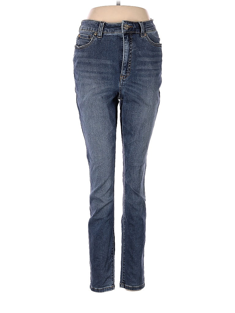 Inc Denim Solid Blue Jeans Size 6 - 72% off | thredUP