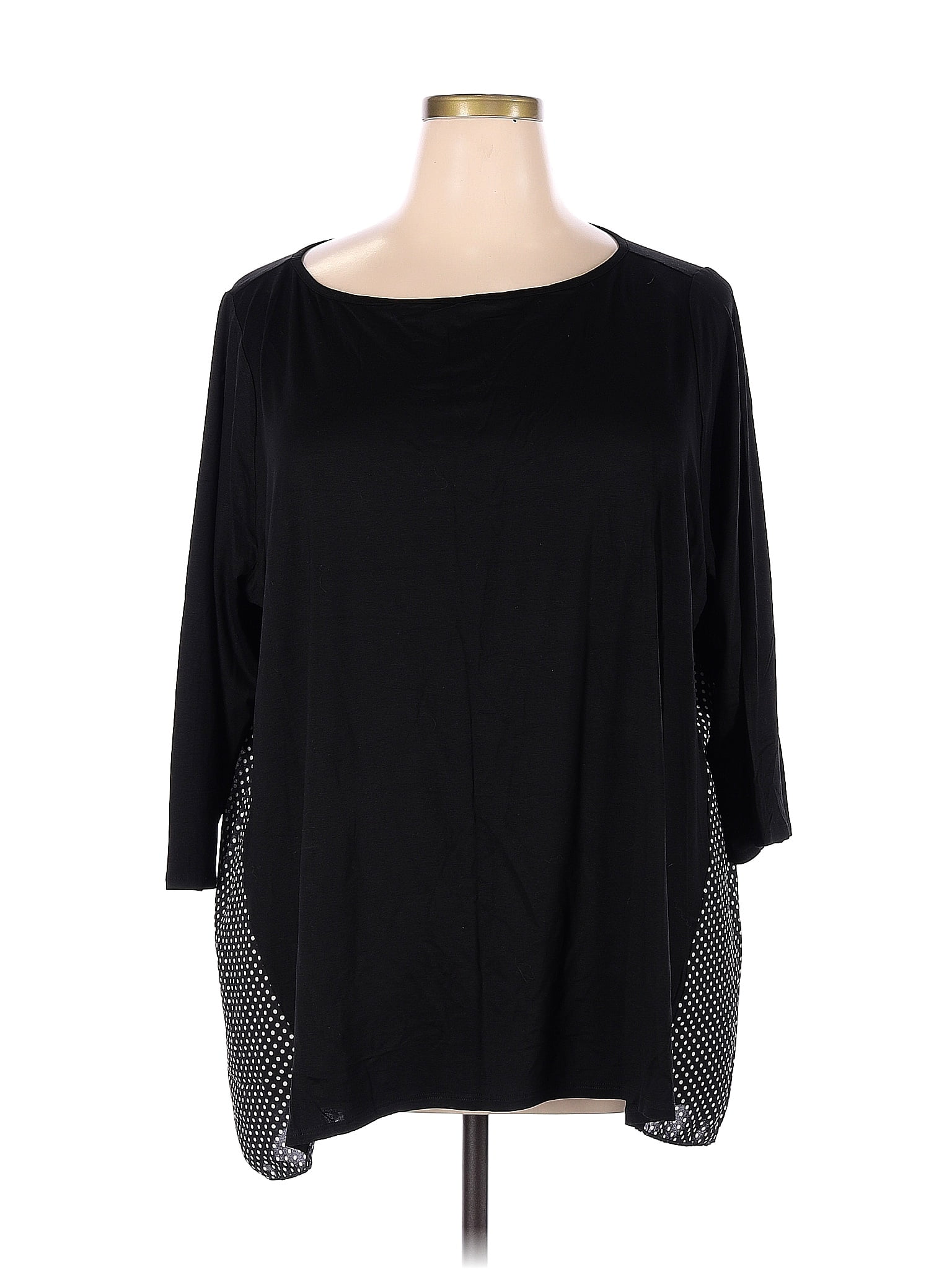 Cyrus Black Long Sleeve Blouse Size 3x Plus 58 Off Thredup