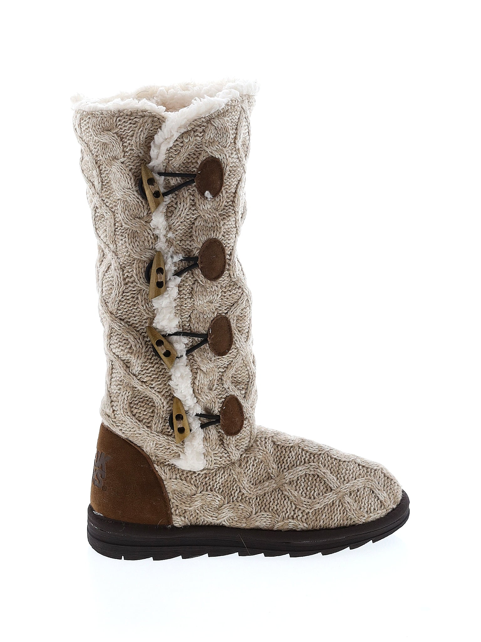 Muk Luks 100% Acrylic Tan Boots Size 8 - 54% off | thredUP