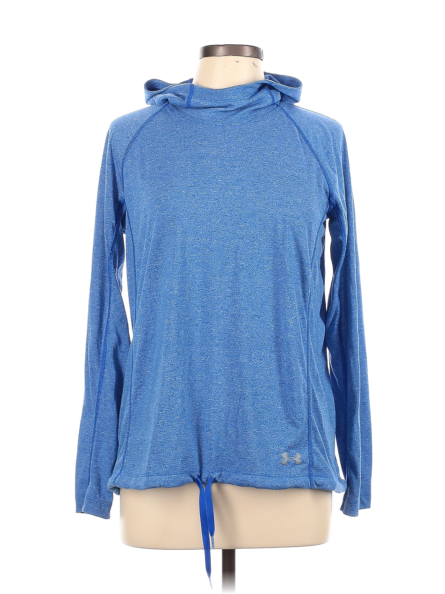Under Armour Blue Pullover Hoodie Size L 54 Off Thredup