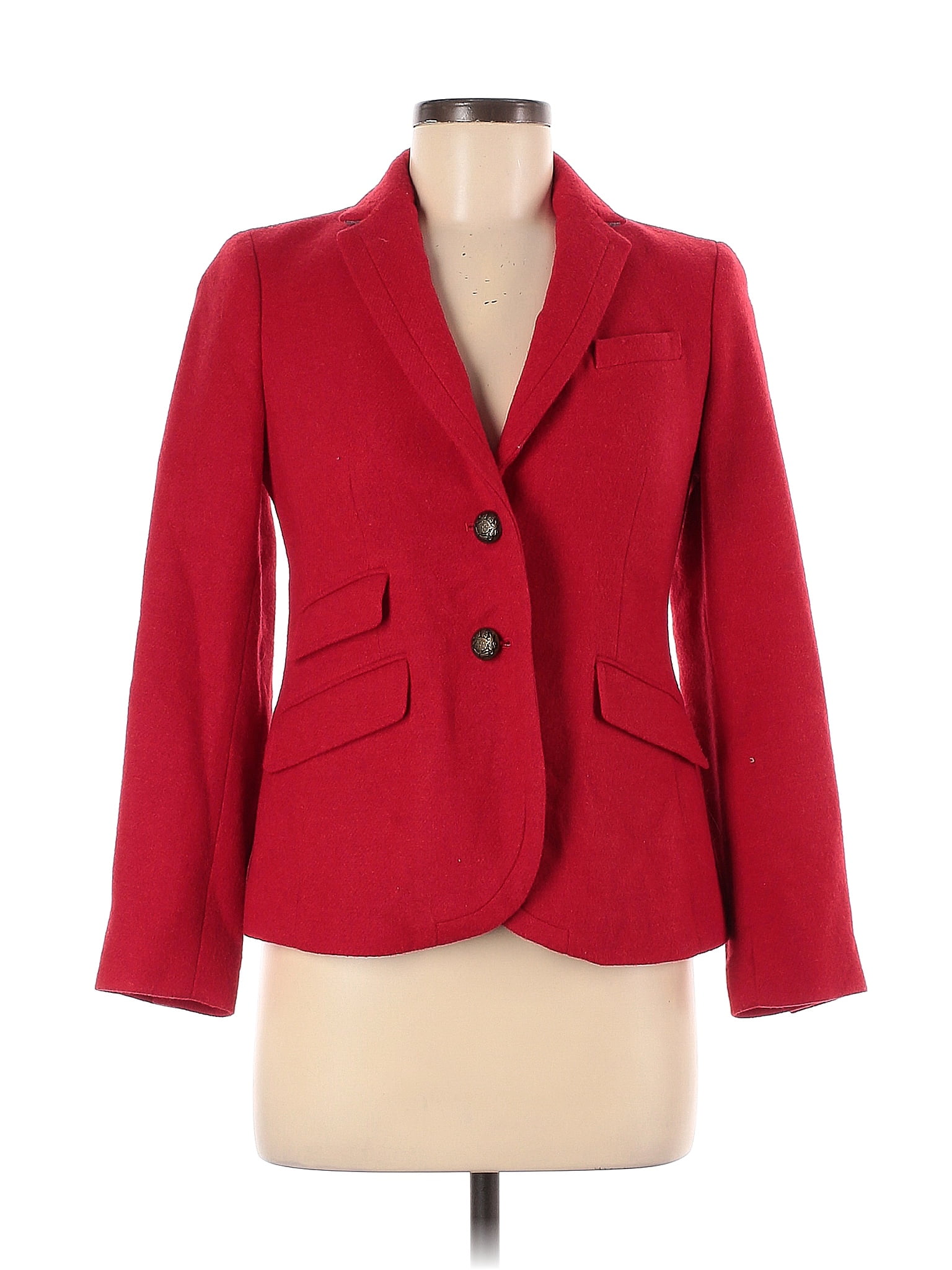 Talbots Solid Red Jacket Size 2 (Petite) - 71% off | thredUP