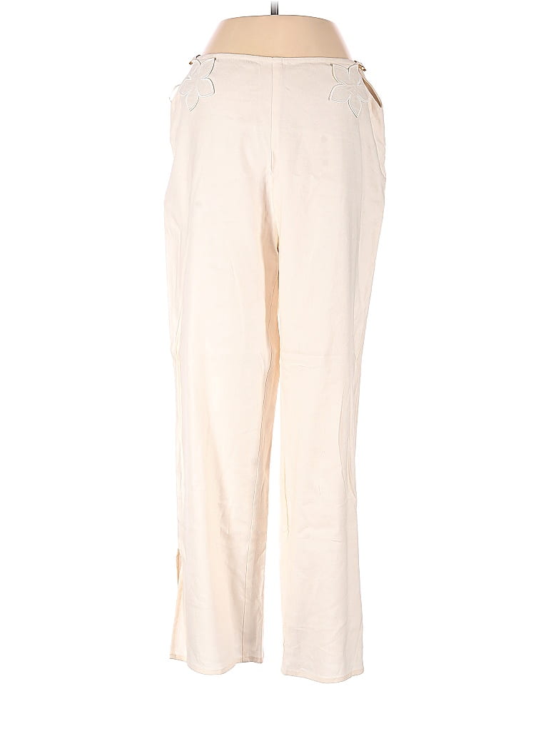 Cult Gaia Solid Ivory Linen Pants Size S - 83% off | thredUP