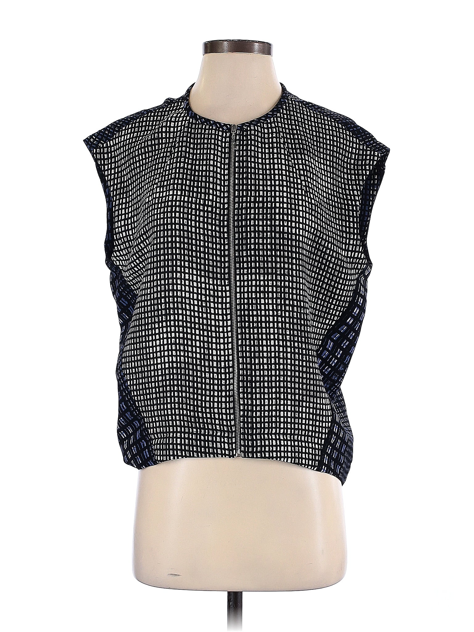 Rachel Rachel Roy 100 Polyester Polka Dots Black Short Sleeve Blouse