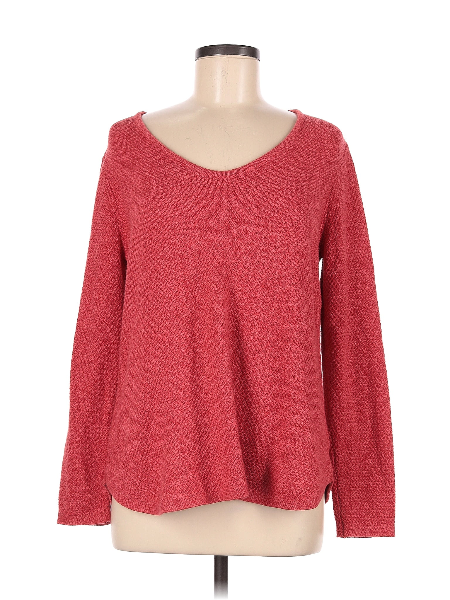 J.Jill Color Block Red Pullover Sweater Size M - 69% off | thredUP